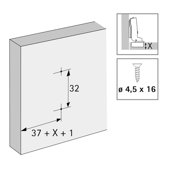H podloska krst za sarku sensys/novisys d=3 (9071577)